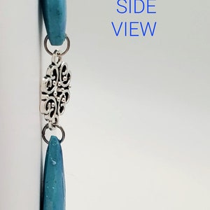 Scalloped Bottom Triangle Shaped Pendant With Silver Charm Connector - Etsy
