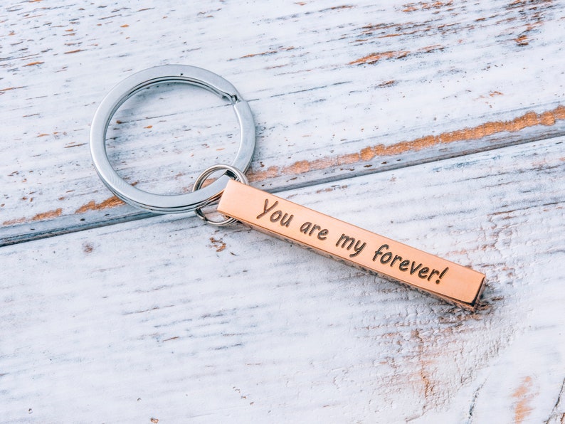 Personalized Keychain Metal Engraved Keychain Engraved Key Fob - Etsy