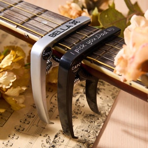 Personalized Guitar Capo,guitar Gift,custom Engraved Capo,musician ...