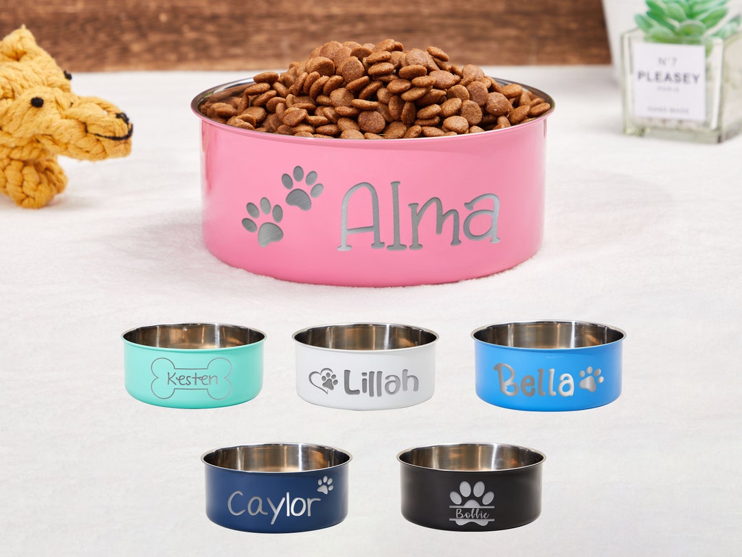 Custom Dog Bowl,personalized Dog Food Bowl With Name,dog Food/water ...