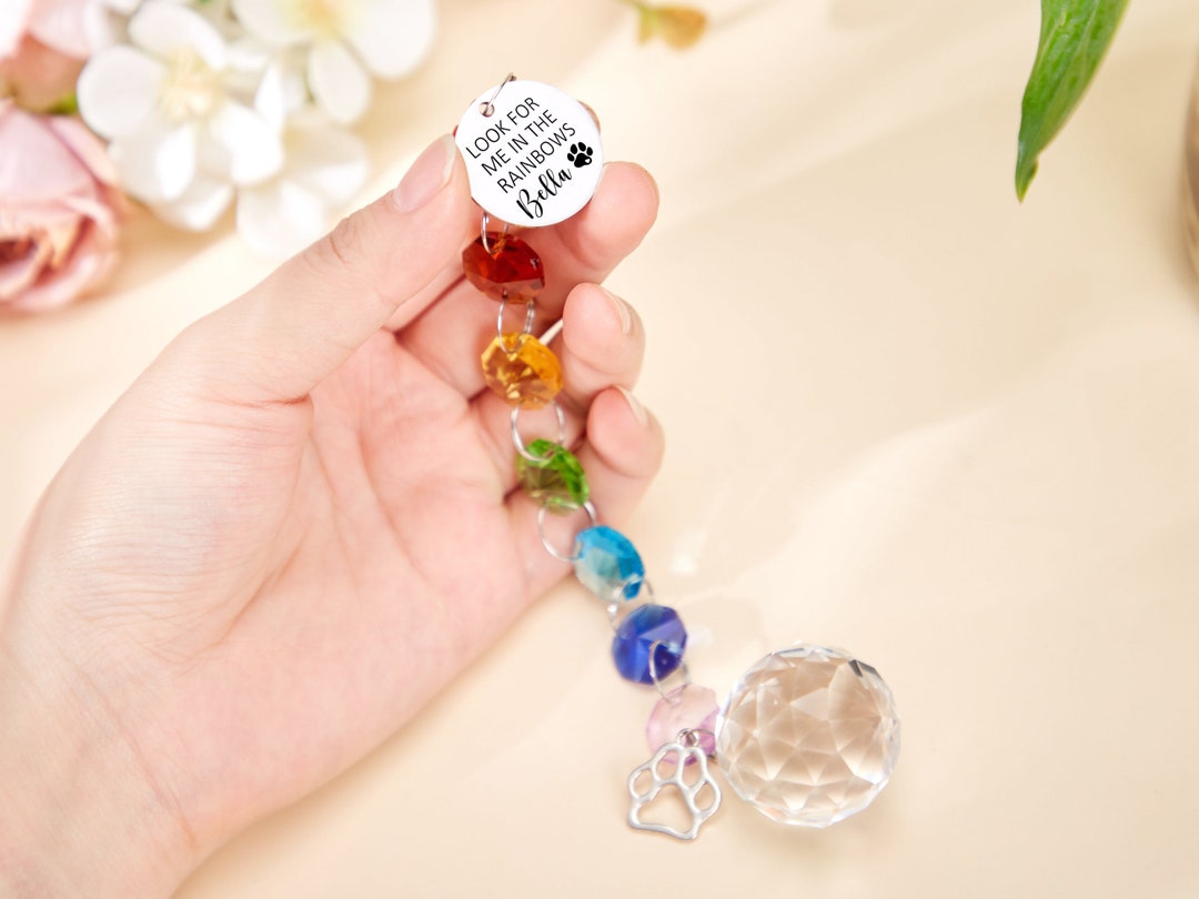 Rainbow Bridge Pet Personalized,sun Catcher,pet Memorial Gift ...