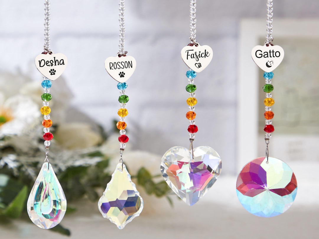 Rainbow Bridge Pet Personalized,sun Catcher,pet Memorial Gift ...