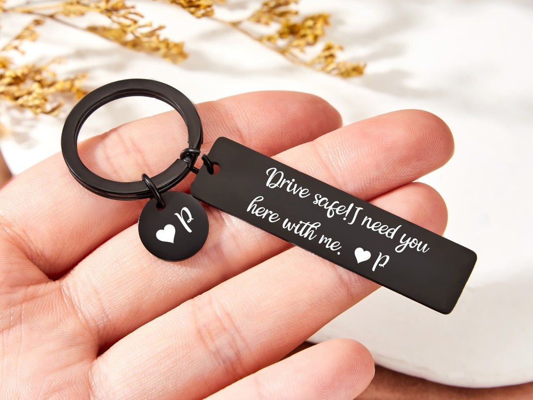 Custom Couple Keychain Personalized Gift for Boyfriend Girlfriend ...