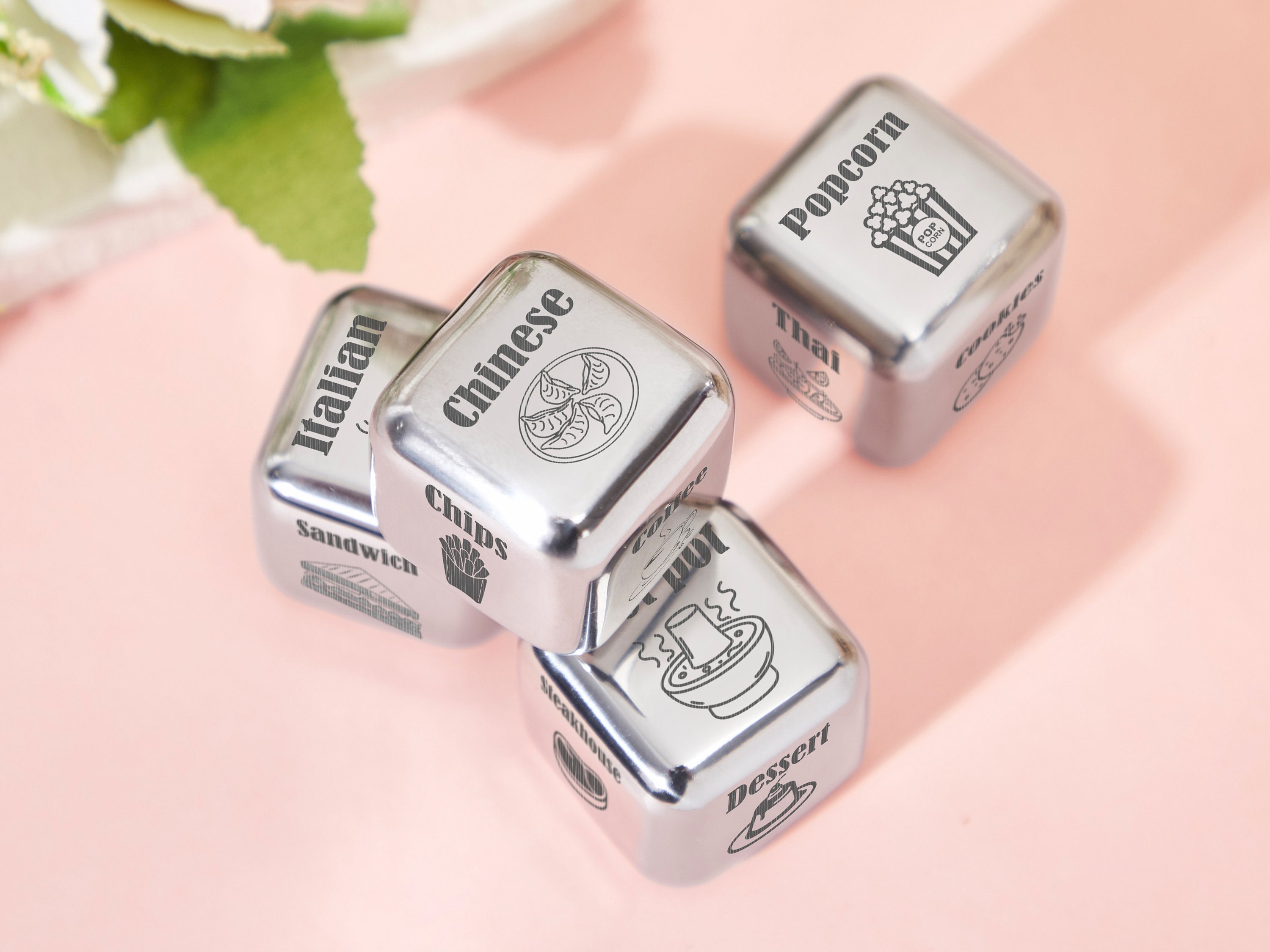 Personalized Food Dice Game Custom Food Decision Dice for Couples Dice ...