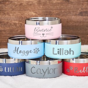 Custom Dog Bowl,personalized Dog Food Bowl With Name,dog Food/water ...