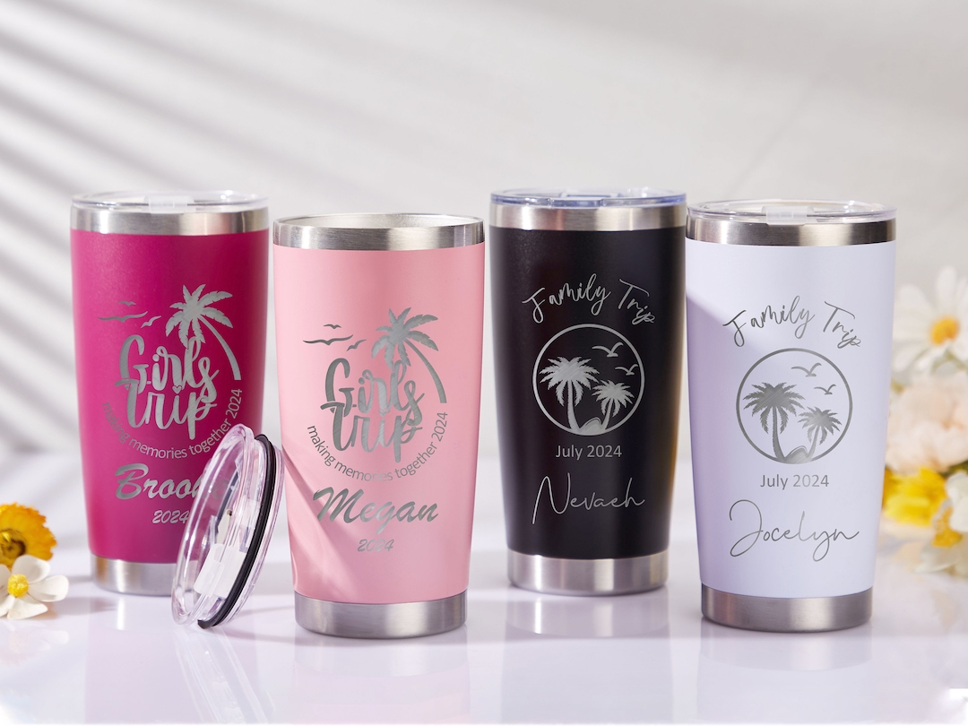 Personalized 20oz Vacation Tumbler,custom Travel Mug,beach Tumbler ...