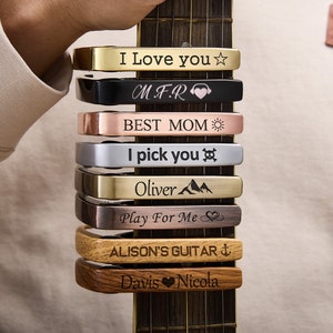 Personalized Guitar Capo,guitar Gift,custom Engraved Capo,musician ...