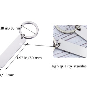 Stainless Steel Keychain Custom Engraved Key Chain Personalized Gifts ...