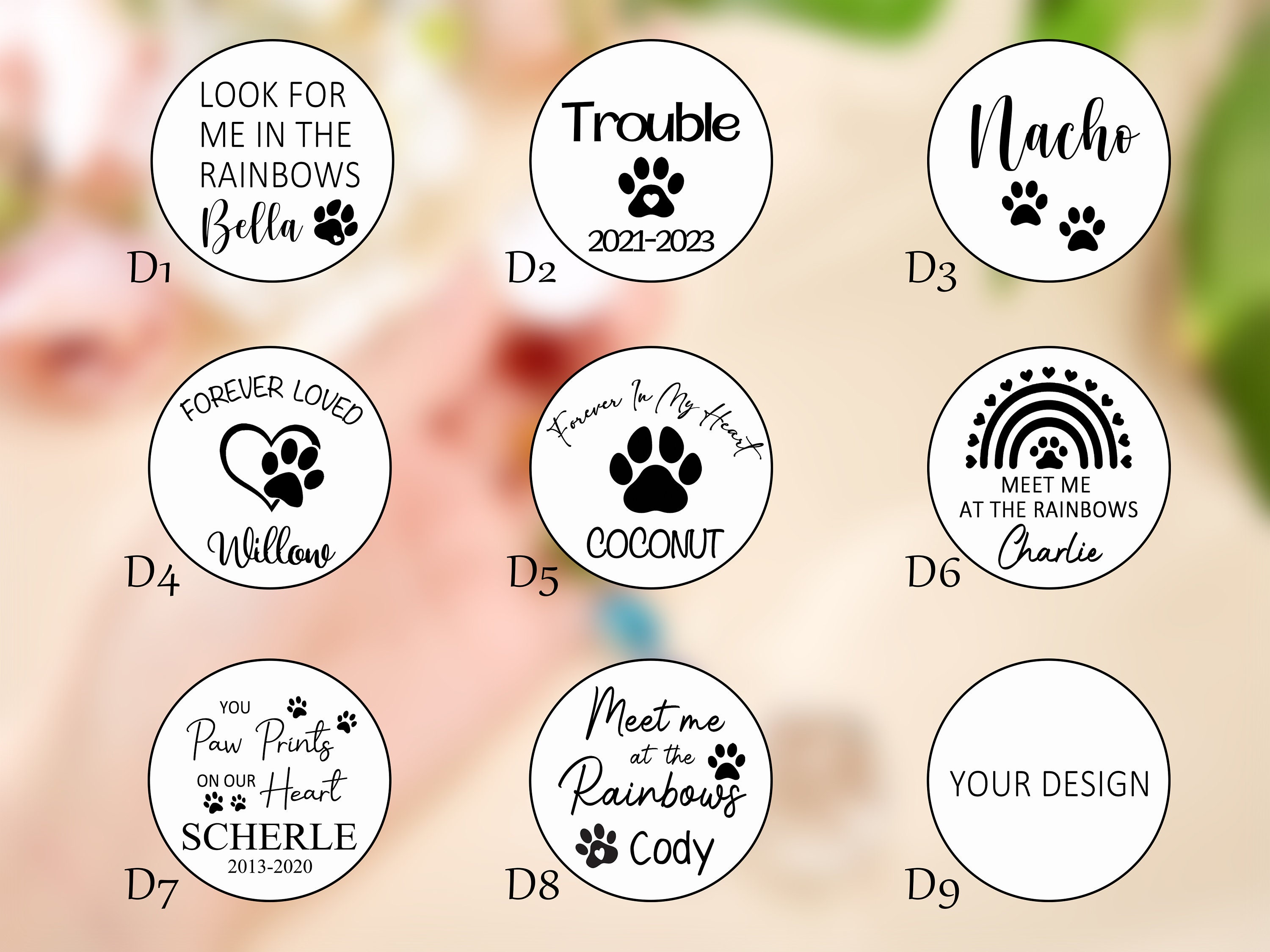 Rainbow Bridge Pet Personalized,sun Catcher,pet Memorial Gift ...