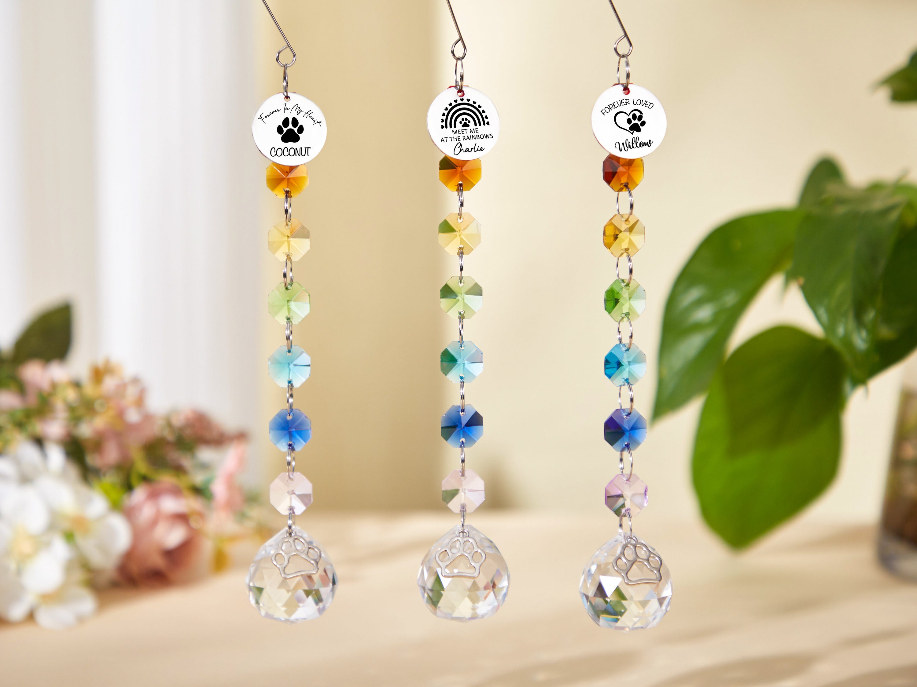 Rainbow Bridge Pet Personalized,sun Catcher,pet Memorial Gift ...