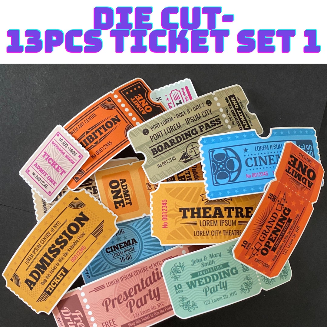 Waterproof Stickers | Ticket Stickers | Retro Stickers | Laptop Decals ...