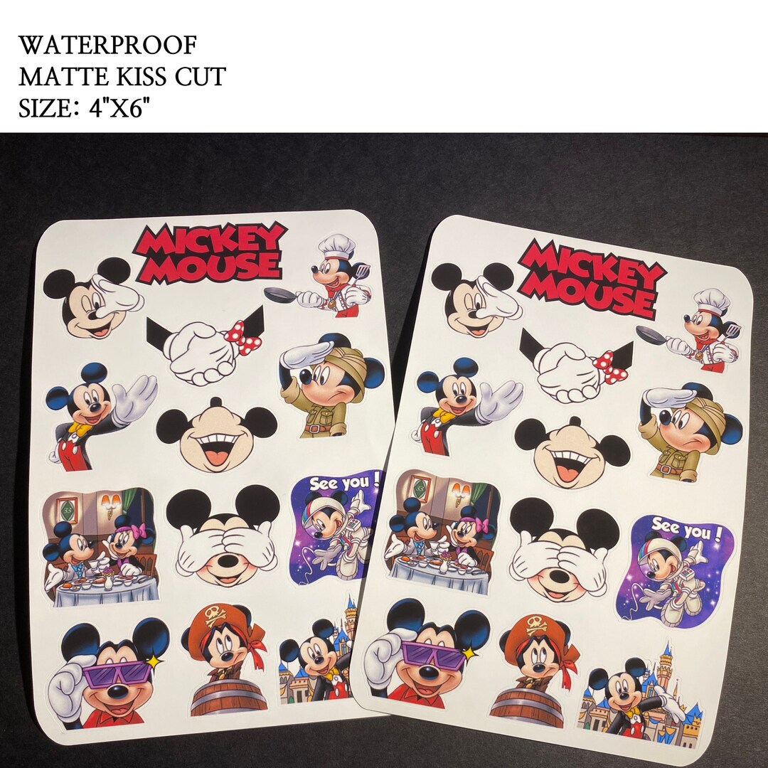 Mickey Mouse Disney Waterproof Stickers Gifts Laptop - Etsy