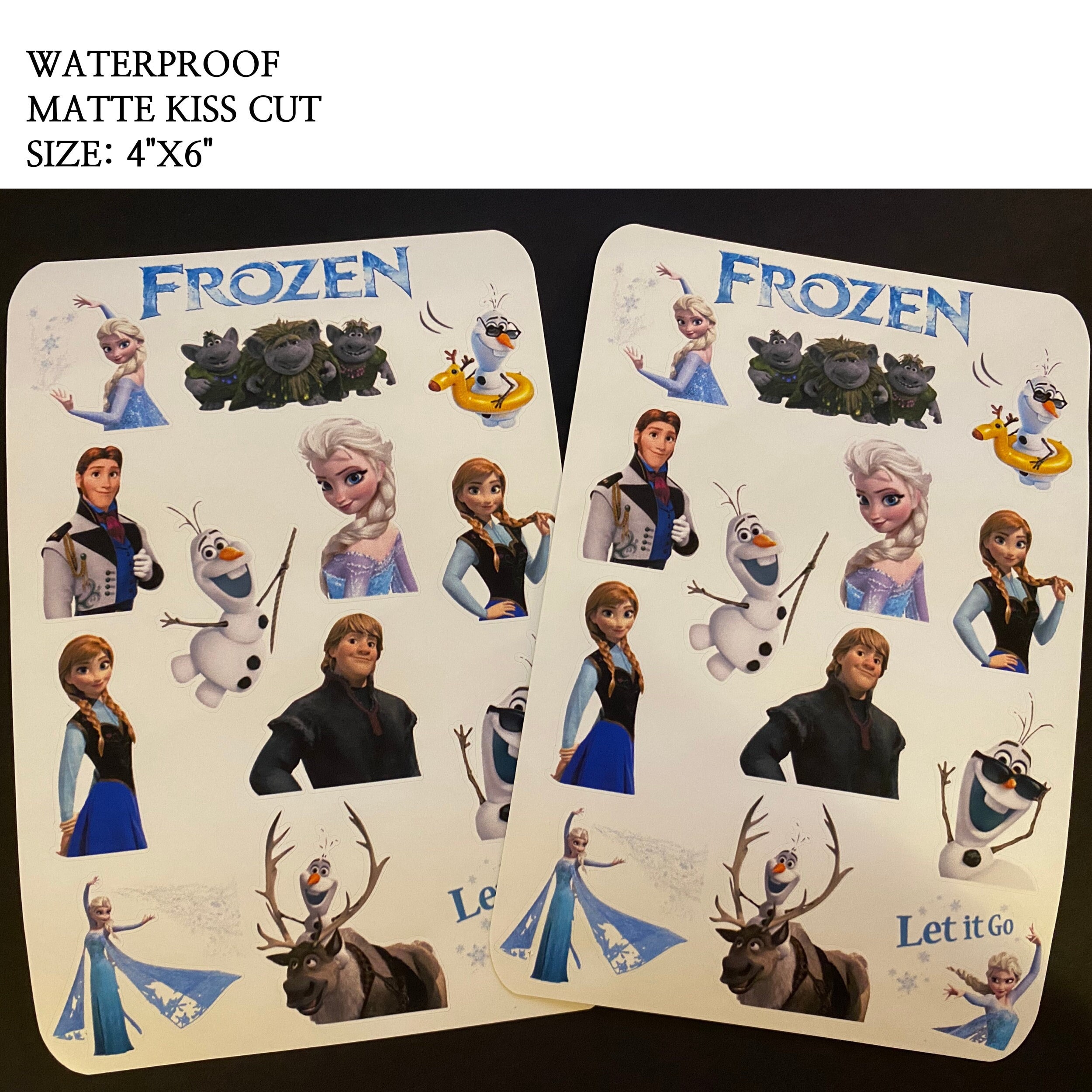 Disney Princesses Disney Waterproof Stickers Frozen Elsa - Etsy