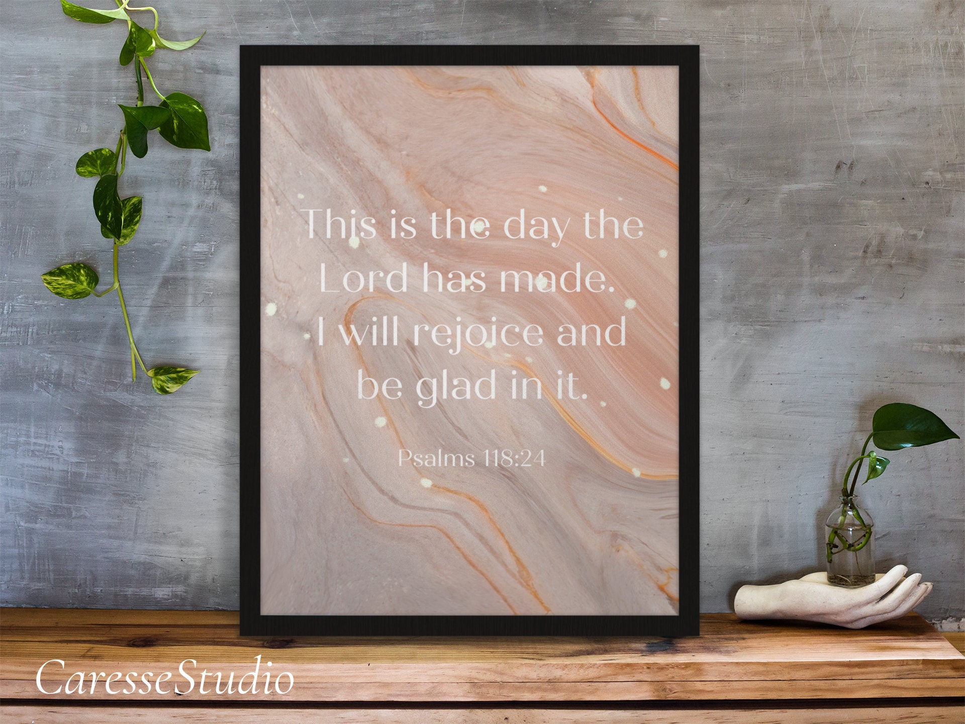 Printable Christian Wall Art Psalms 118 This is the Day the - Etsy