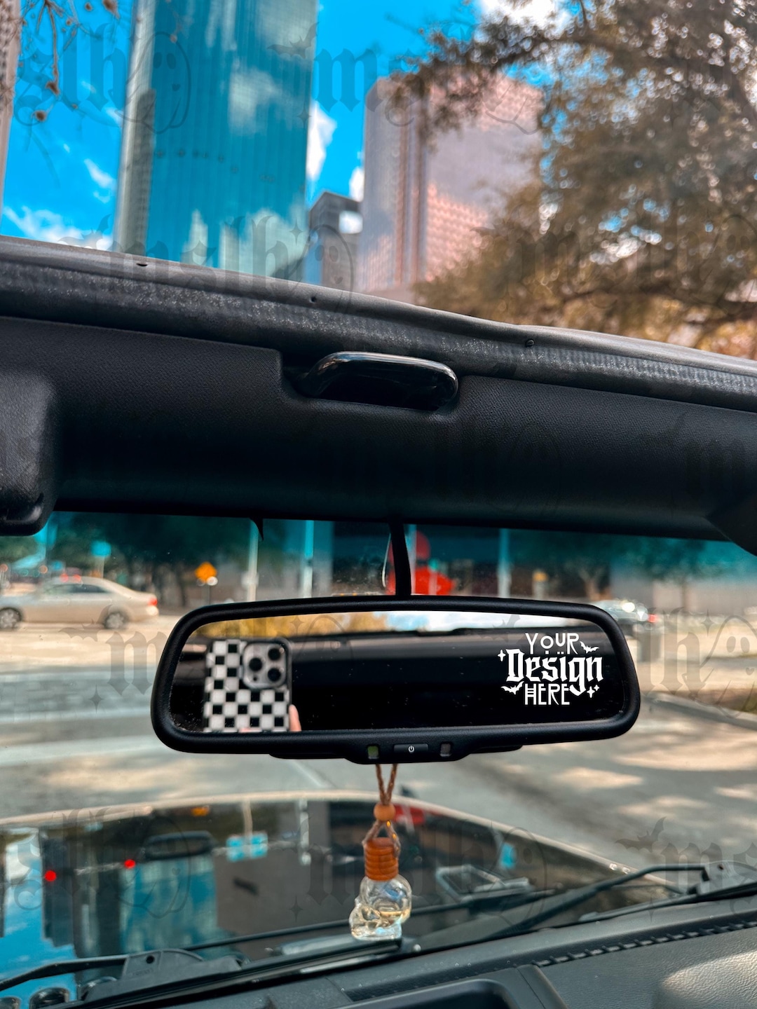 Rear Mirror Car Decal Mockup, Car Sticker Mockup, Vinyl Decal Mockup ...