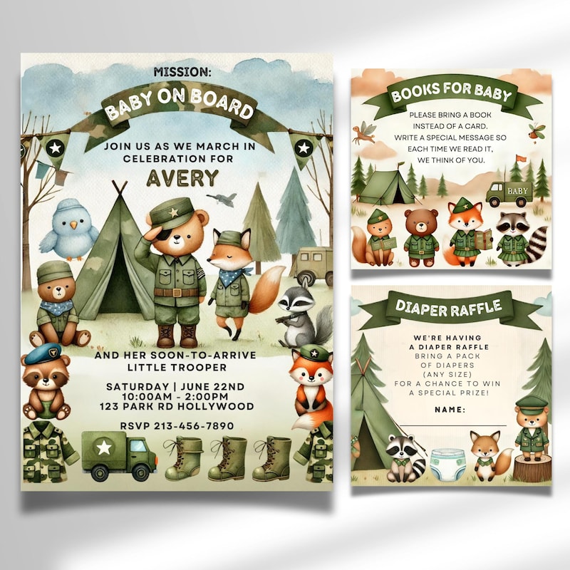 Army Baby Shower - Etsy