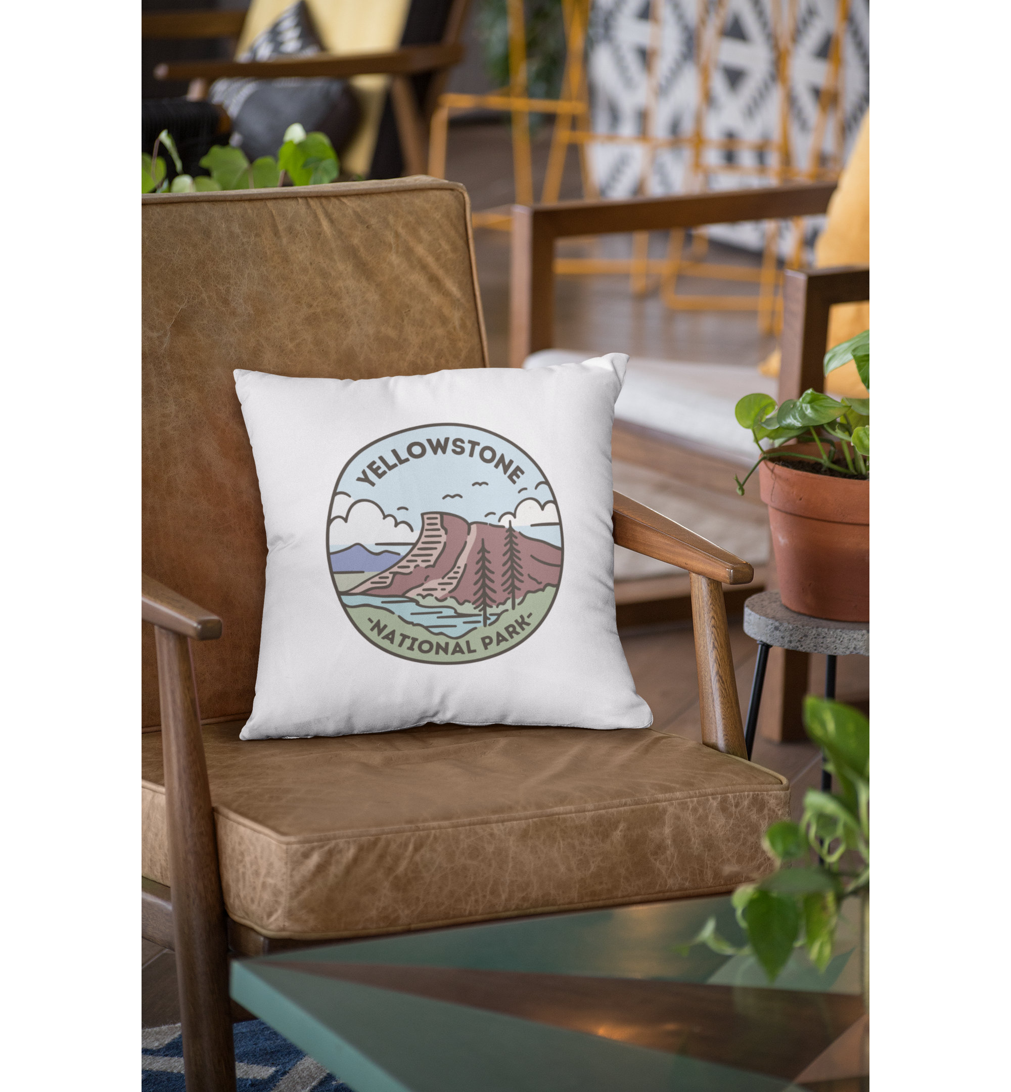 Yellowstone National Park Badge PNG PDF Digital Illustration Only | No ...