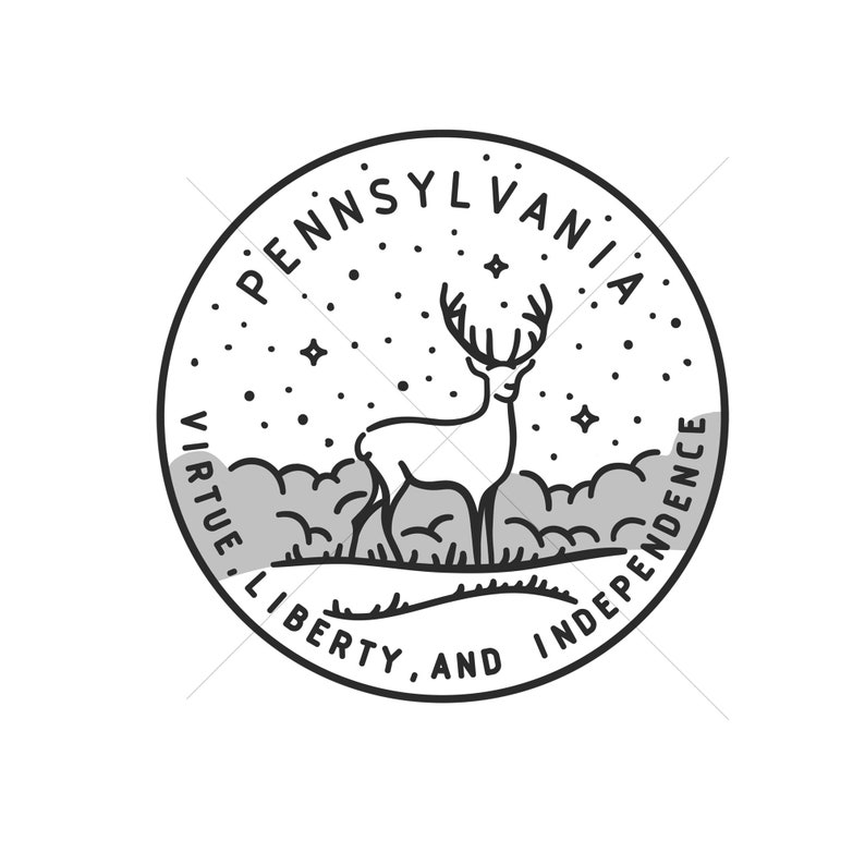 Pennsylvania Logo in Png Svg Format Pennsylvania Digital - Etsy