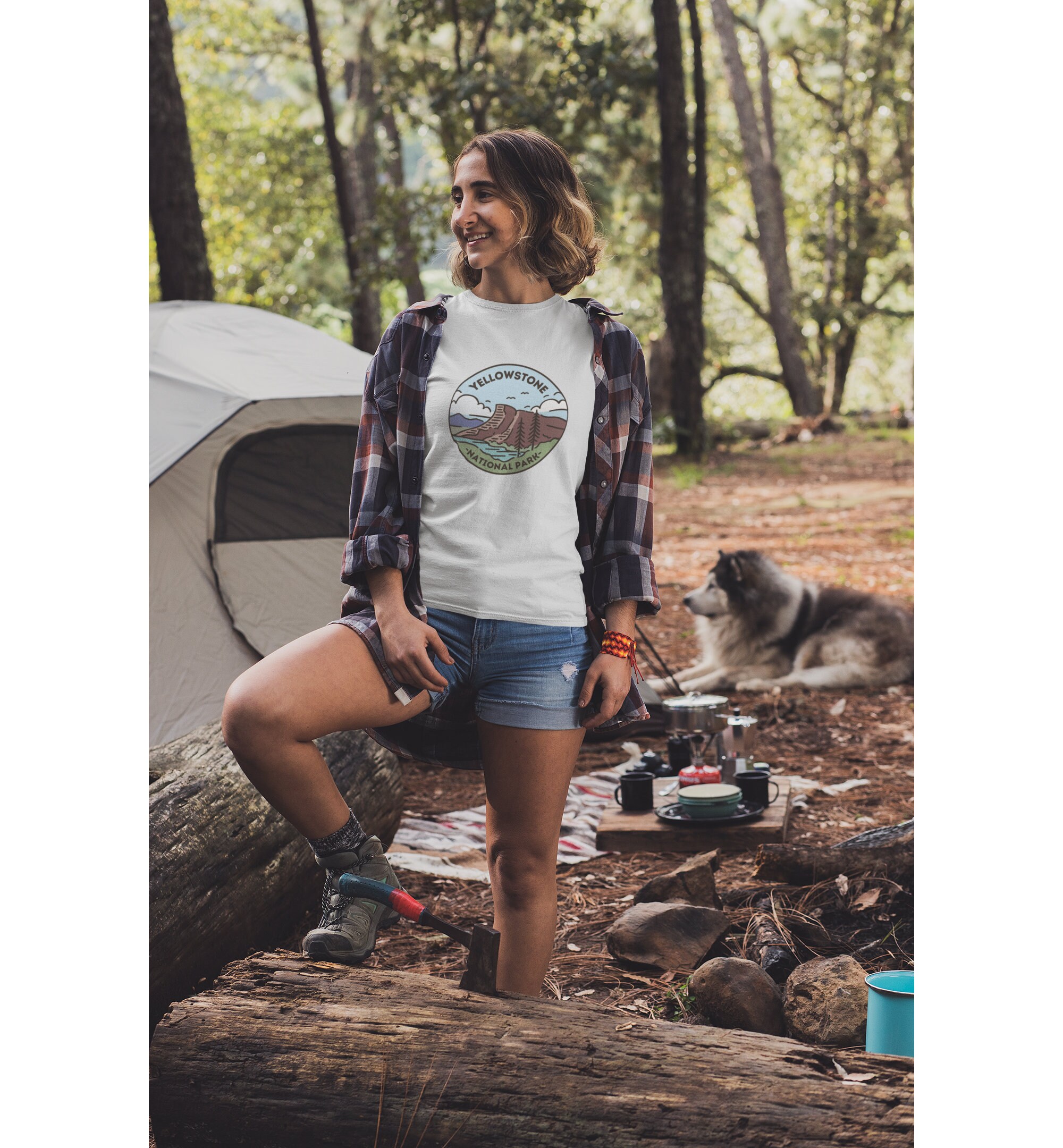 Yellowstone National Park Badge PNG PDF Digital Illustration Only No ...