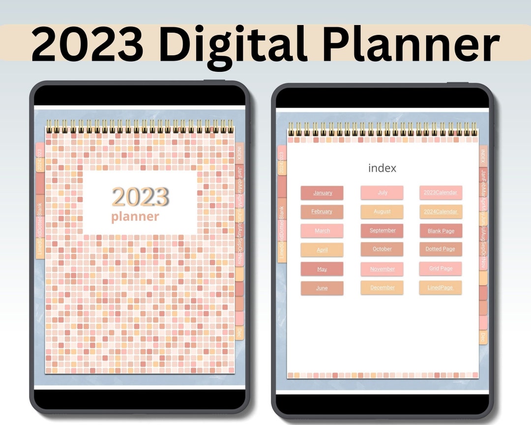 Hyperlinked 2023 2024 Digital Planner - Etsy