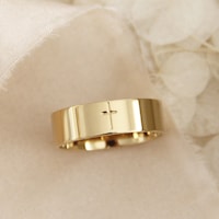 3mm CHRISTIAN CROSS RING Custom Engraved Christian Cross Symbol ...