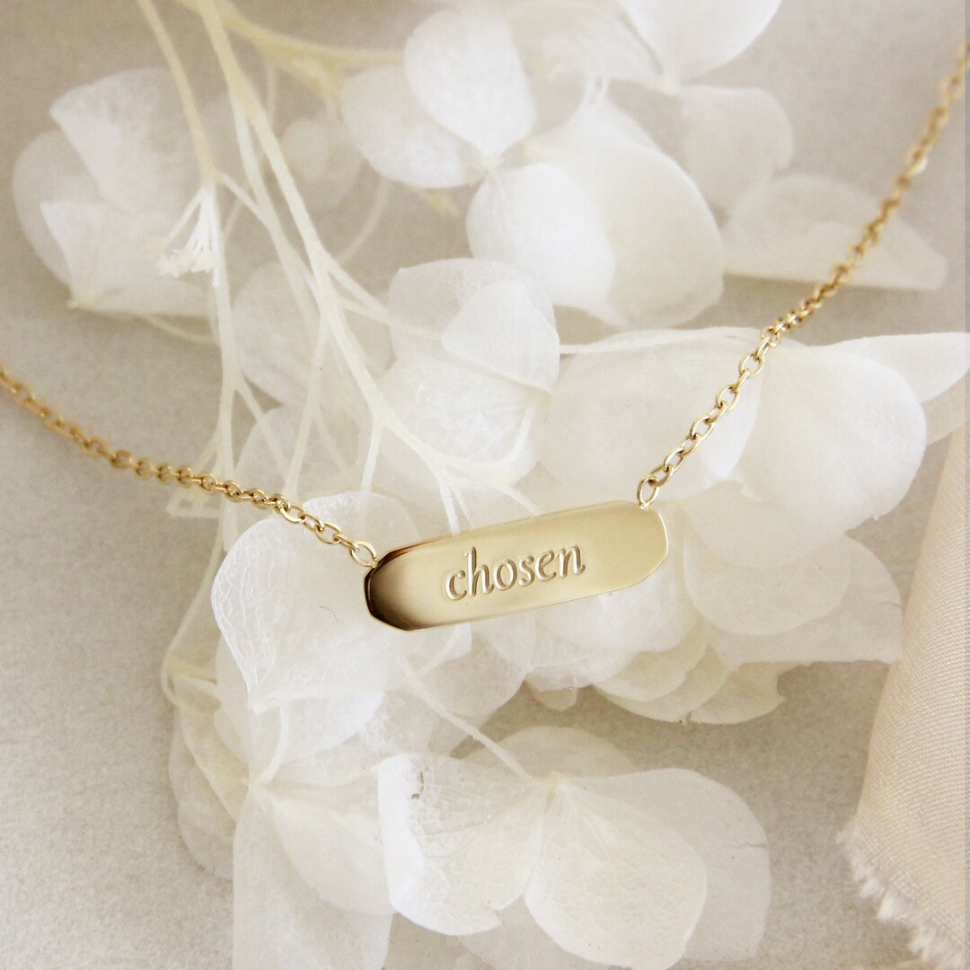 Chosen Necklace, Chosen Elect Necklace, Ephesians 1:4, Christian Faith ...