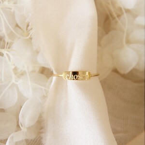 Chosen Ring, Ephesians 1:4-5, Child of God Ring, Christian Jewelry Gift ...