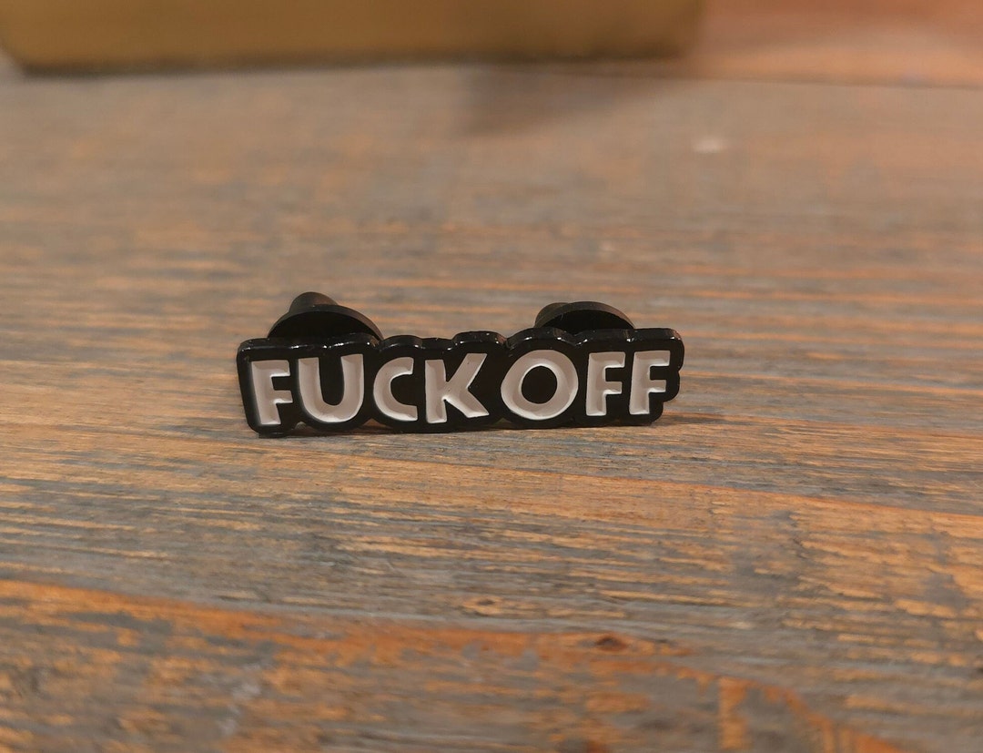Fuck Off Pin Free Shipping Etsy