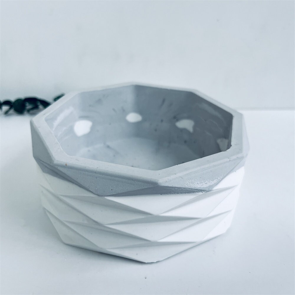 Octagon Concrete Vase Mold Silicone Mold Concrete Flower Pot - Etsy