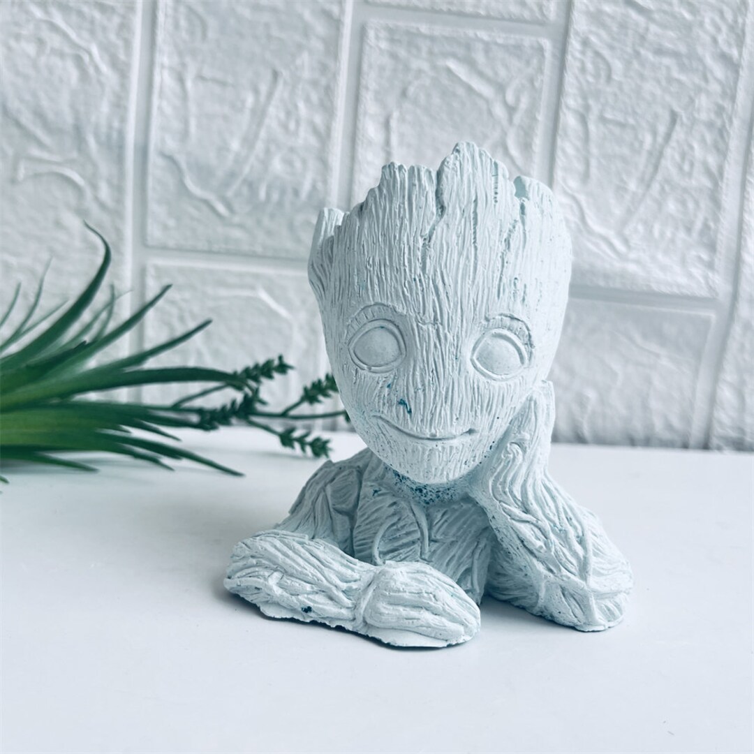 Groot Plant Pot Silicone Mold, Concrete Mold Pot, Candle Holder Pot ...