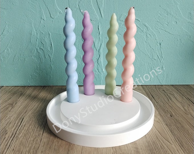 Advent Candle Wreath Silicone Mold, Casting Mold Candle Holder ...
