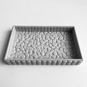 Pebbles Concrete Tray Molds, Round Square Rectangle Tray Coaster ...