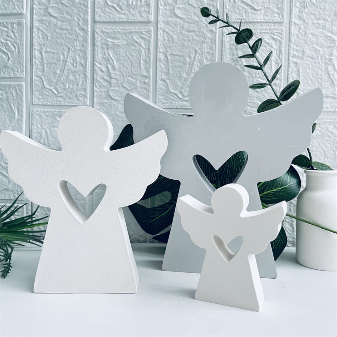 Angel Silicone Mold, Silicone Casting Mold, Concrete Molds, Silicone ...