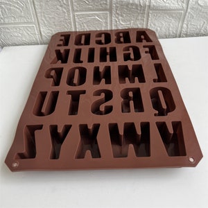 Alphabet A-Z Silicone Molds, Letters Concrete Molds, Small Candle ...