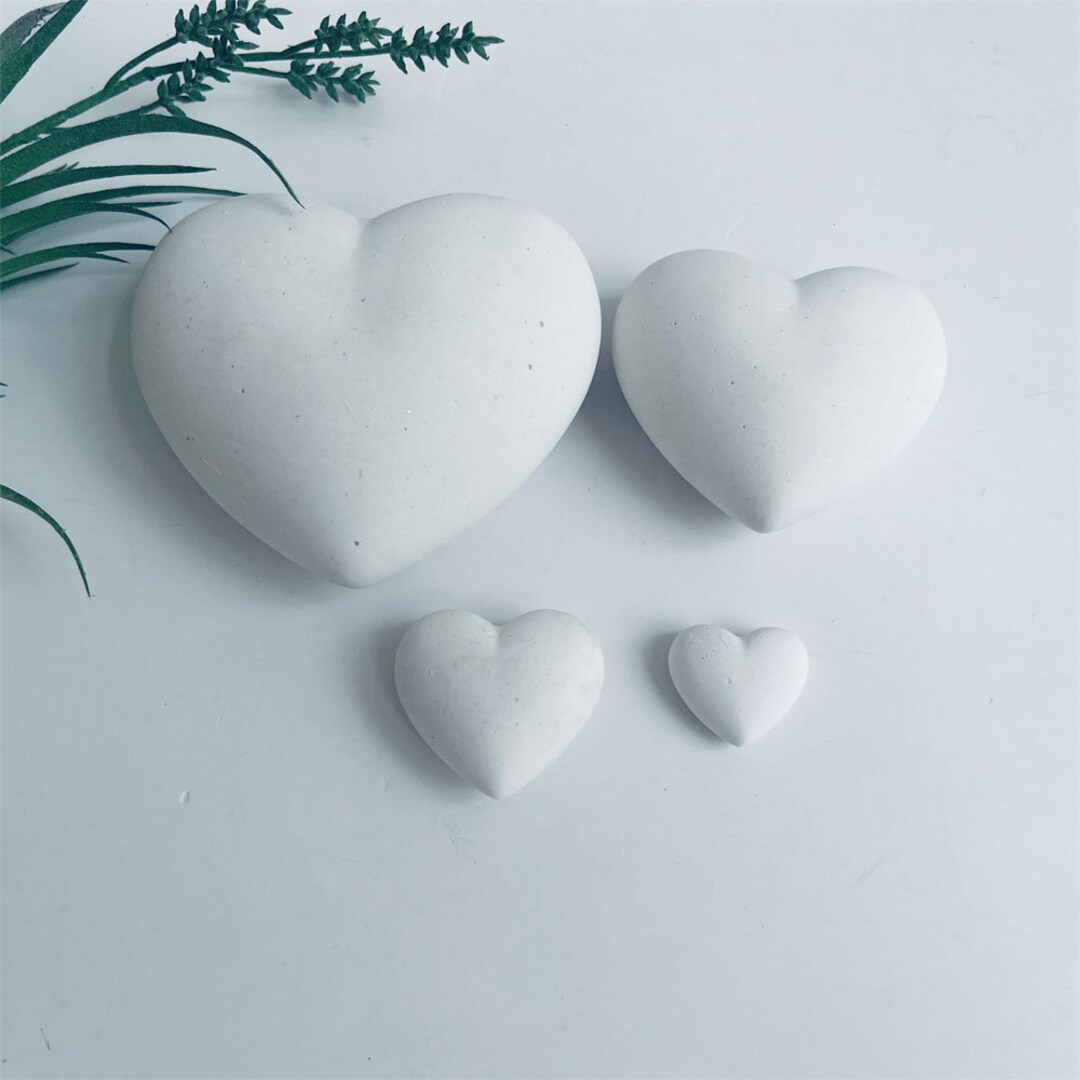 3D Heart Silicone Molds, Concrete Molds Heart, Food Safe Cake Molds ...