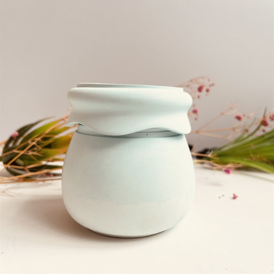 Candle Jar Mold With Lid, Pudding Bottle Silicone Mold, Mini Vase ...