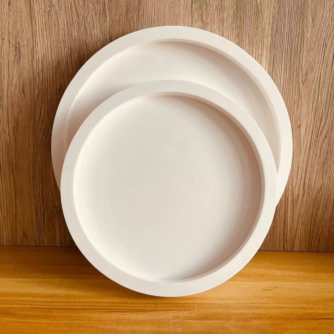 Silicone Molds Trays, 4 Sizes, Large Circle Plate Casting Molds, Shiny ...