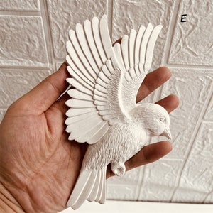 Birds Silicone Moulds Bird Concrete Molds Gypsum Raysin Bird Decoration ...