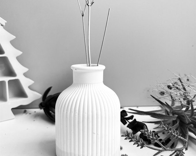 Mini Vase Silicone Mold, Concrete Molds for Casting Vases, Bottles Silicone Mold, Perfume ...