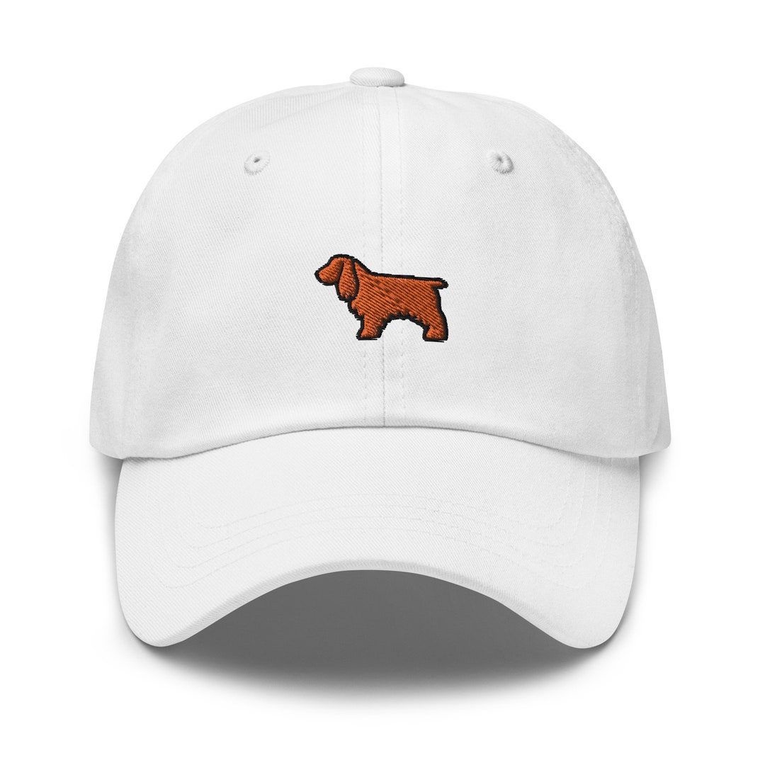 Cocker Spaniel Dog Embroidered Baseball Cap Cotton Adjustable Dad Hat ...