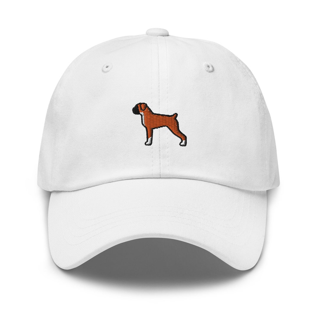 Boxer Dog Embroidered Baseball Cap Cotton Adjustable Dad Hat - Etsy