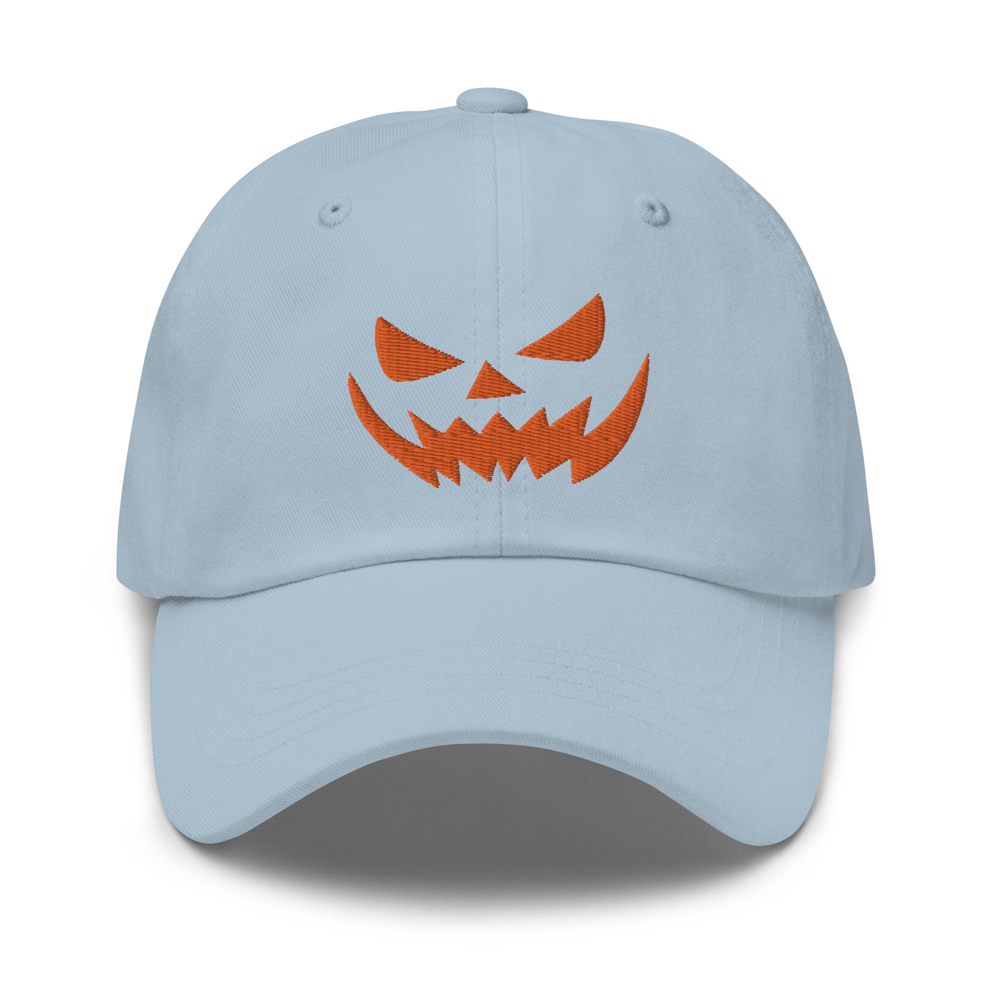 Pumpkin Face Embroidered Baseball Cap Halloween Cotton Hat Adjustable ...
