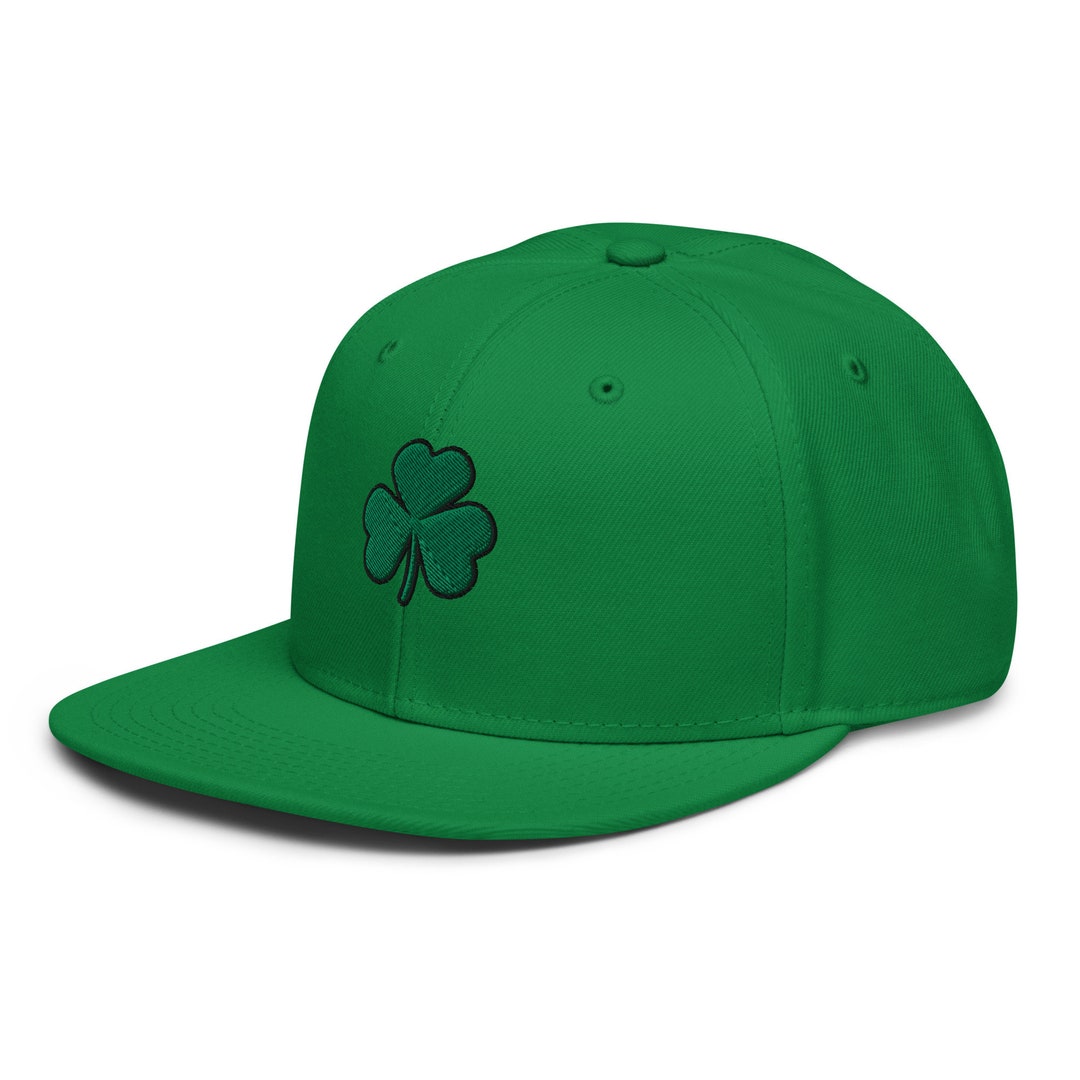 St Patricks Day Hat Clover Embroidered Snapback Hat Shamrock Hat Saint ...