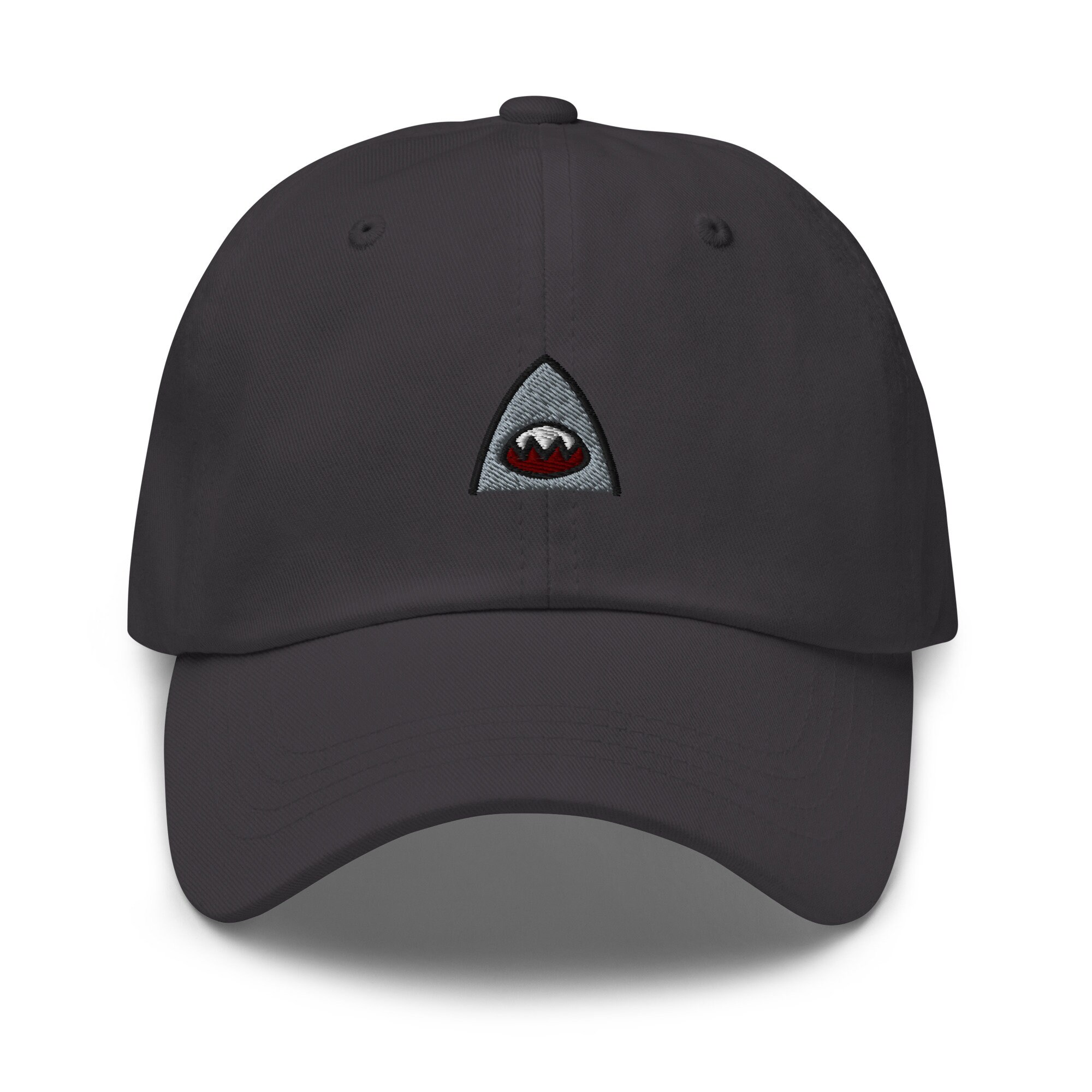 Shark Jaw Embroidered Baseball Cap Cotton Adjustable Shark Dad Hat ...