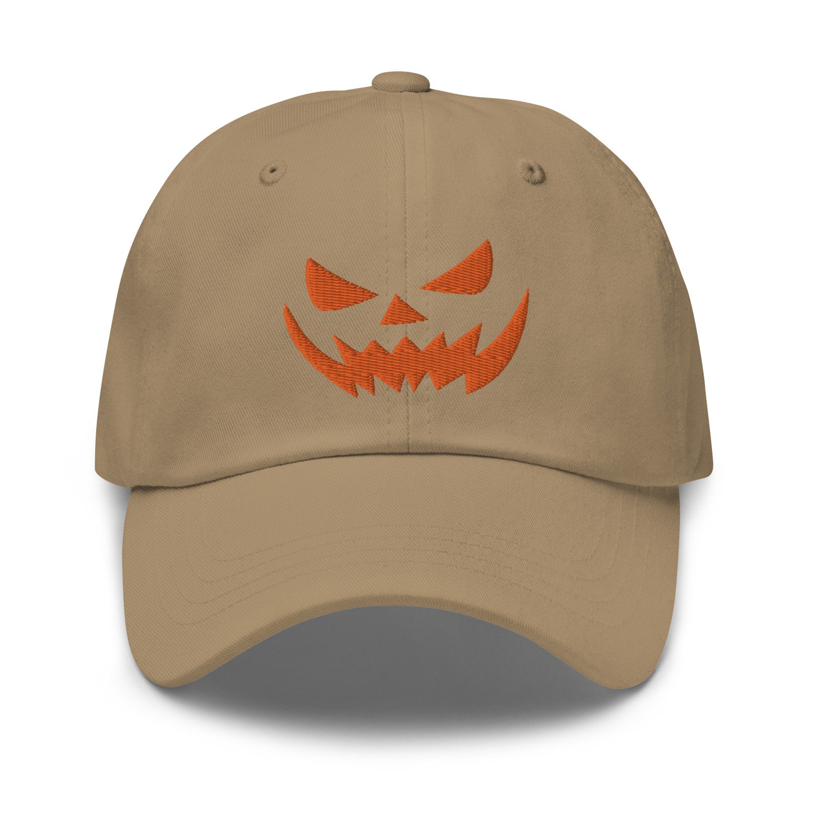 Pumpkin Face Embroidered Baseball Cap Halloween Cotton Hat Adjustable ...