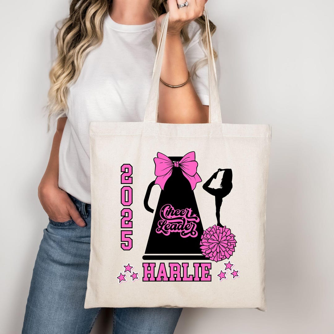 Custom Cheer Tote Bag Gift for Cheerleader Team Gift Cheer Competition ...