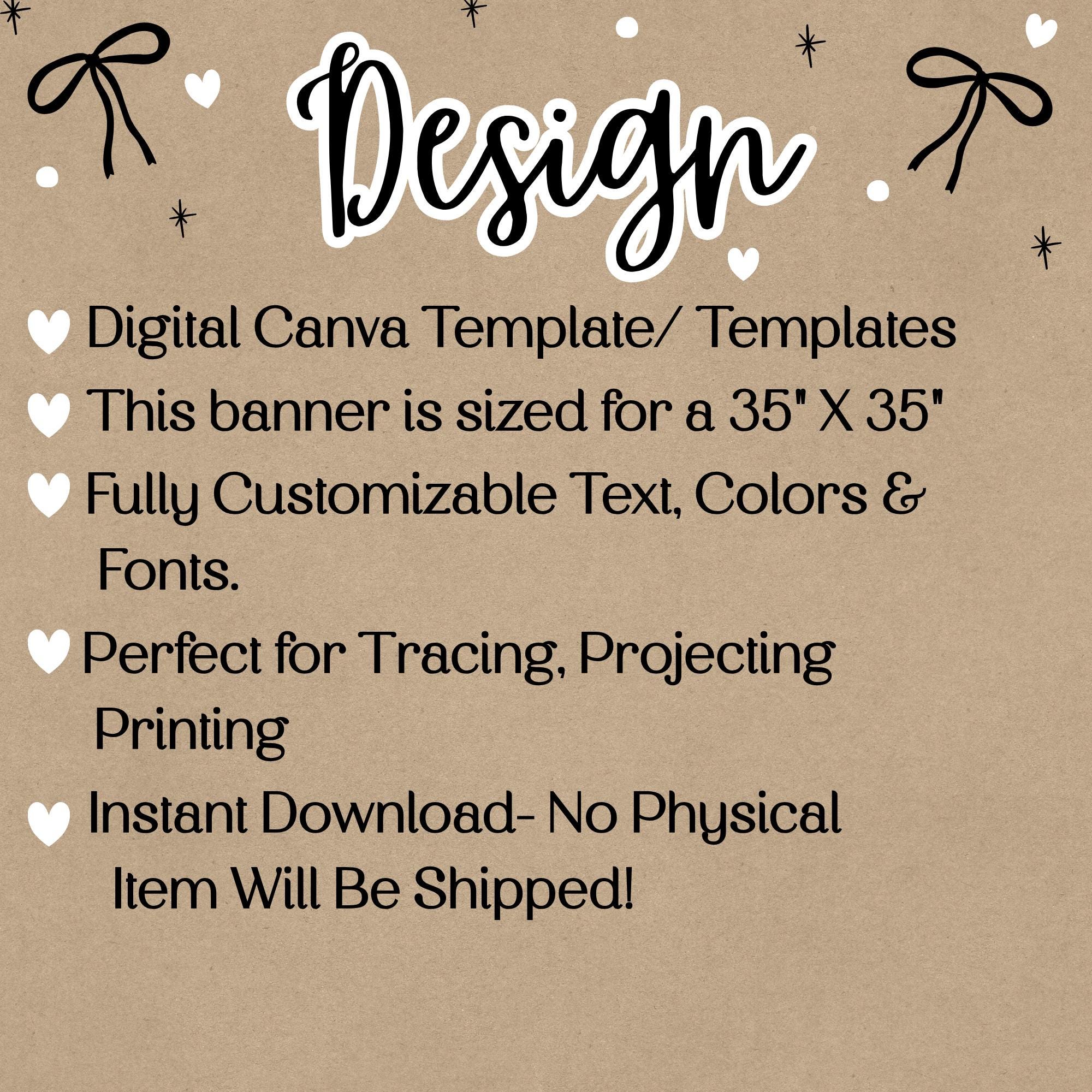 Editable Easter Banner Bundle for Projecting and Tracing, Cute Bunny ...