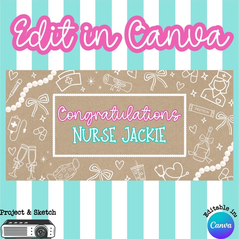 Banner for Nurse Graduation - Etsy