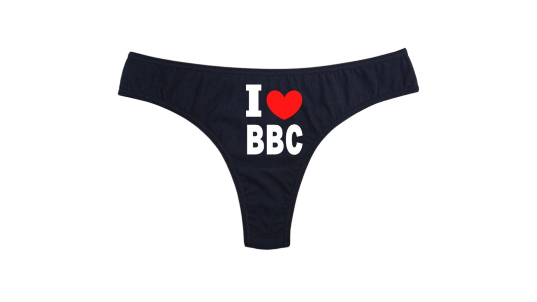 I Love Bbc Thong Bbc Panties Sexy Womens Underware Etsy De