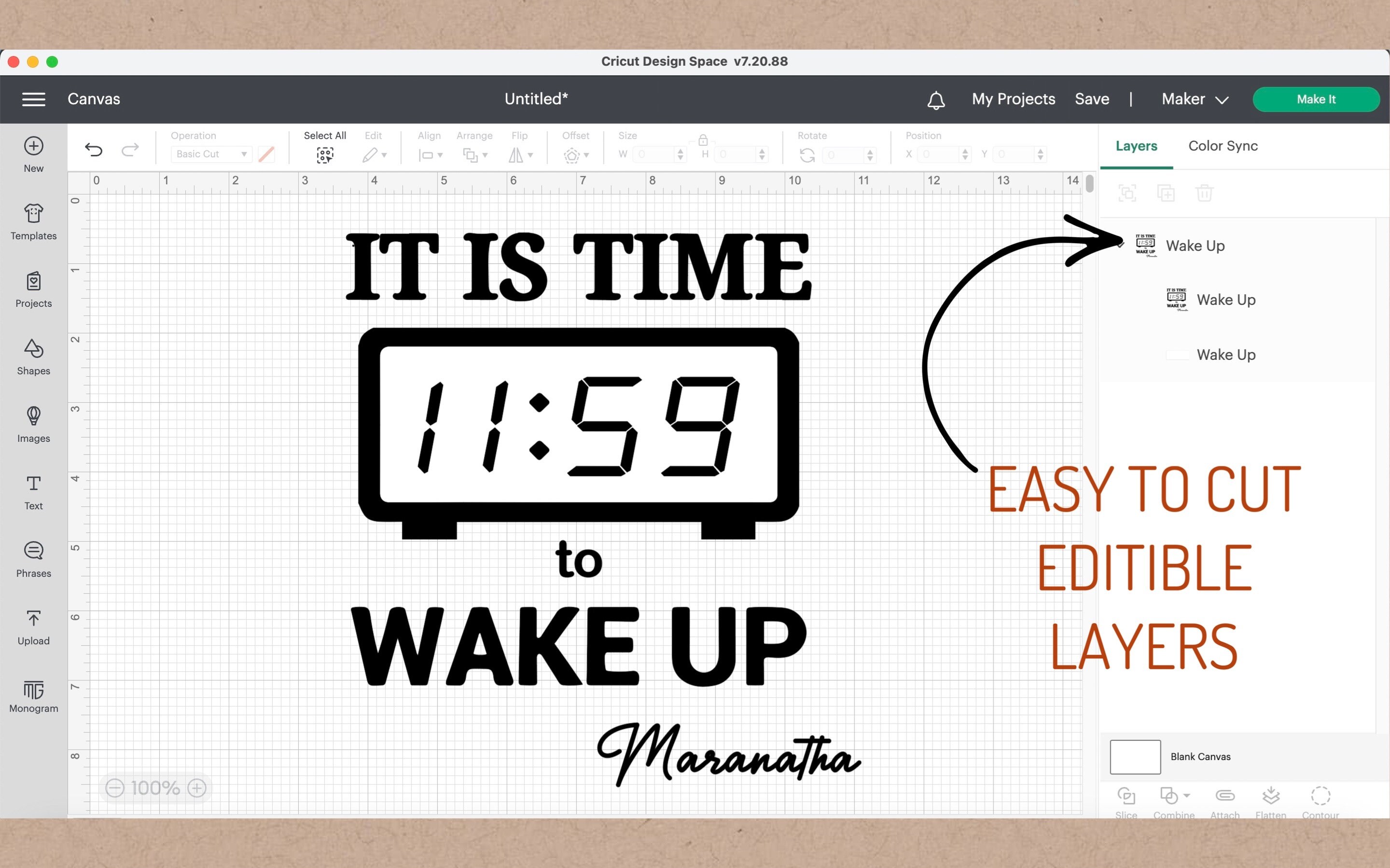 It’s Time to Wake up SVG / Maranatha Digital Design - Instant Delivery ...